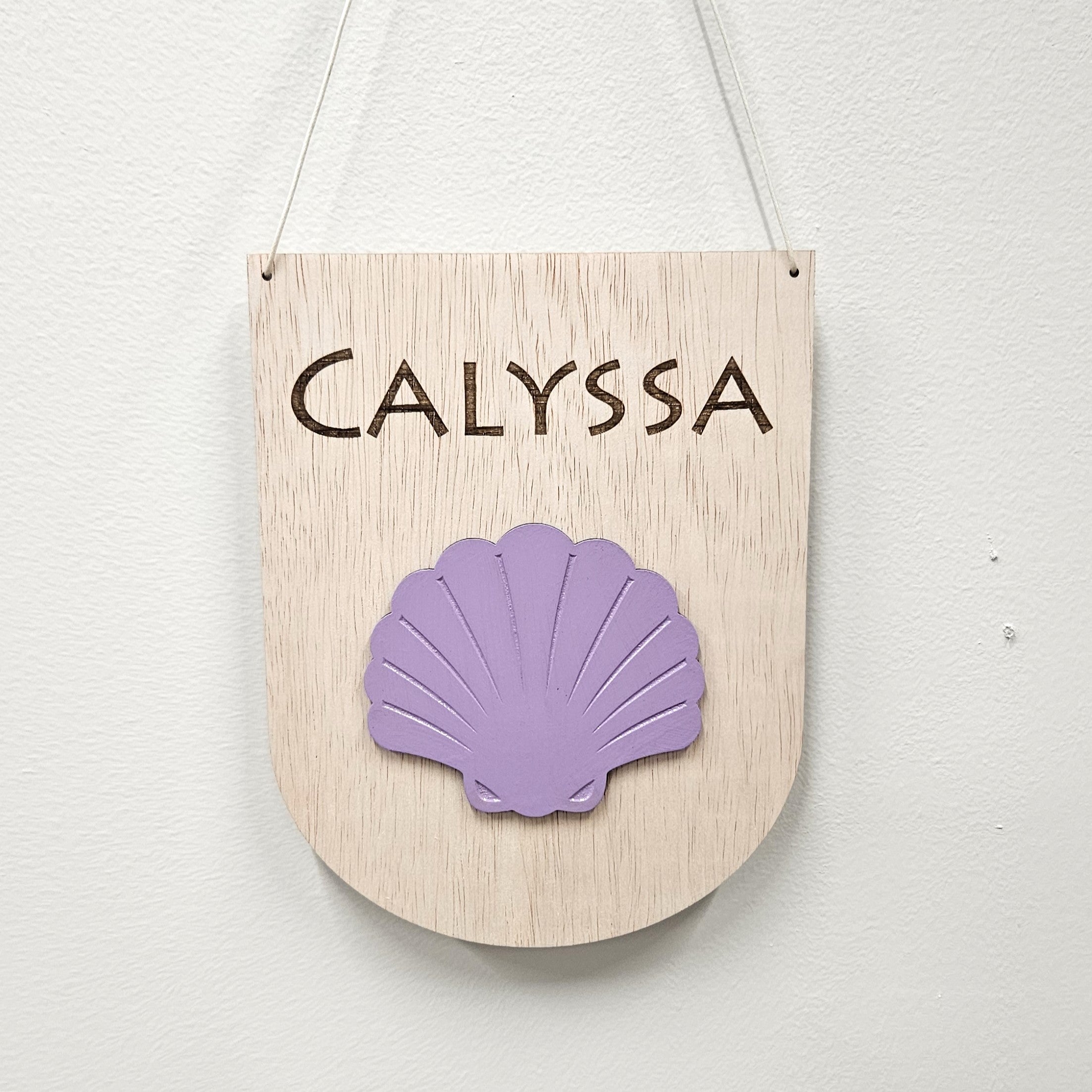 Seashell Personalised Name Sign – For Ocean-Loving Dreamers – knobbly.