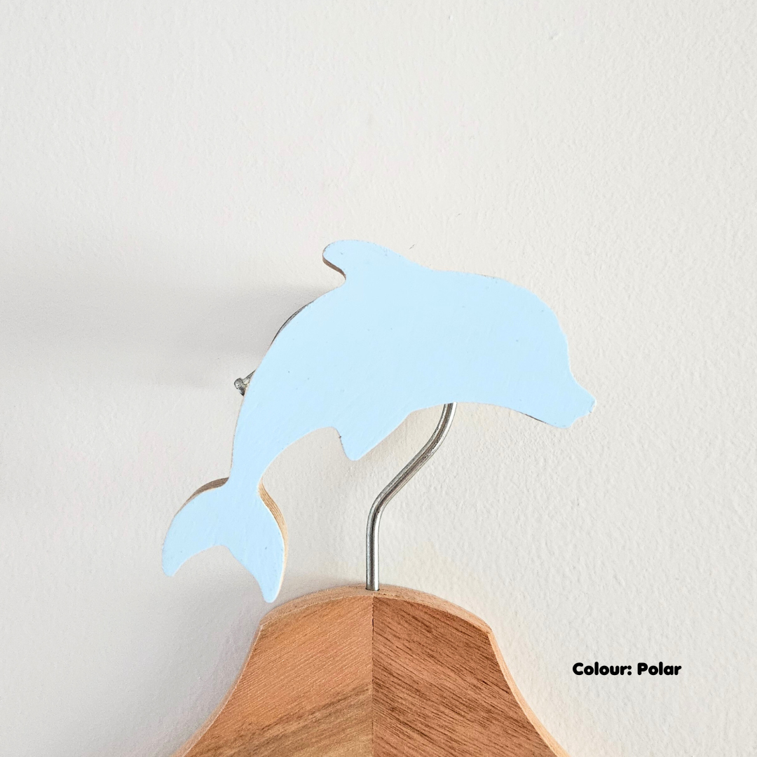 Dolphin Wall Hook – Fun Ocean-Themed Kids Room Décor – knobbly.